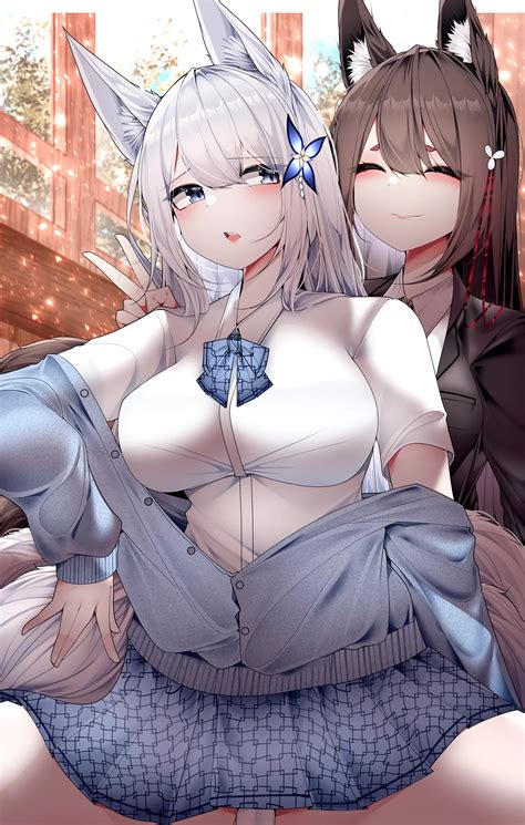 Shinano And Amagi In Different Uniforms Samip Azur Lane Nudes