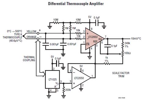 K Type Thermocouple Amplifier Schematic Diy