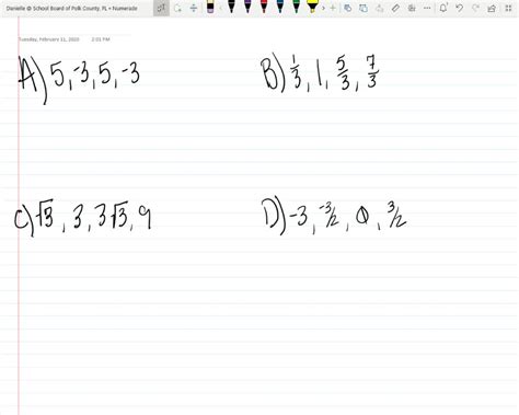 solved arithmetic or geometric the first four terms of a sequence are given determine whether