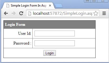 Simple Login Form In Asp Net Meera Academy Riset