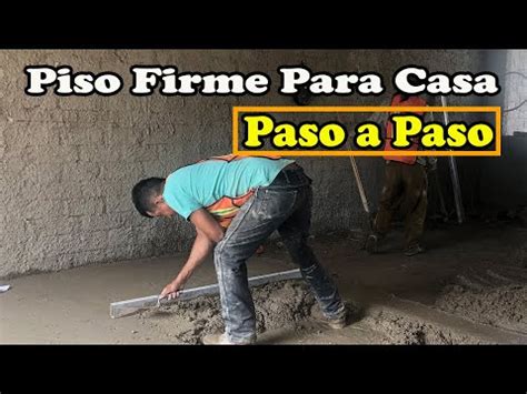 Como Hacer Un Piso De Cemento Youtube