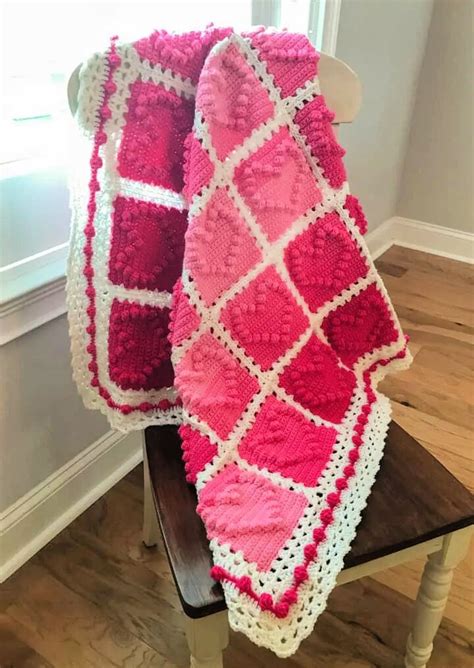 25 Free Crochet Heart Blanket Patterns Blitsy