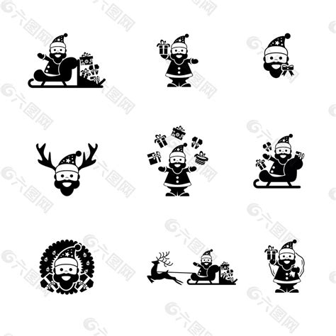 创意手绘圣诞节icon图标网页UI素材免费下载 图片编号 8493312 六图网