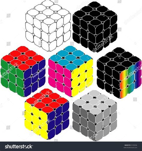 Colors Spectrum Rgb Cmyk Stock Vector Illustration 3105036