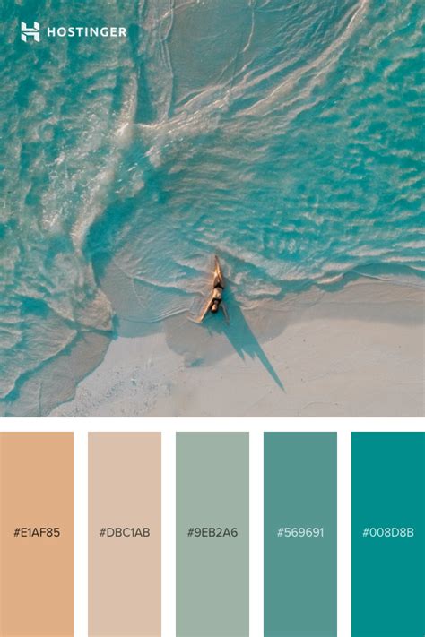 Blue Color Palette Ocean Hostinger Inspiration In 2024 Ocean