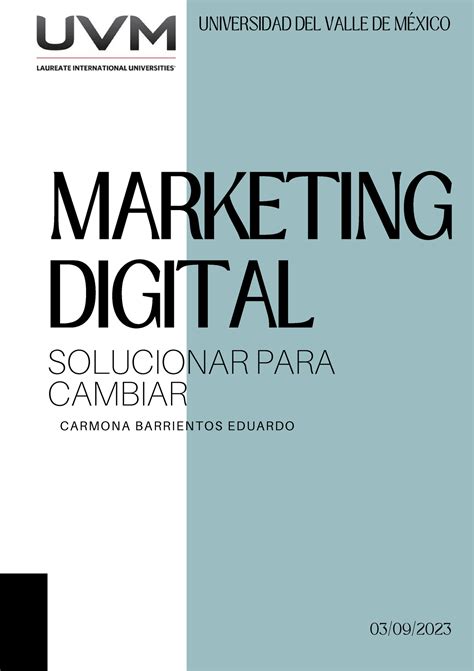 ACT 1 Marketing D Act1 MARKETING DIGITAL UNIVERSIDAD DEL VALLE DE