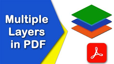 how to add or create multiple layers in pdf using adobe acrobat pro dc youtube