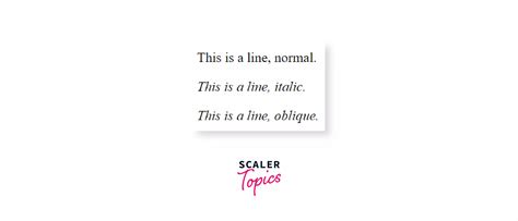 Css Font Properties Font Properties In Css Scaler Topics