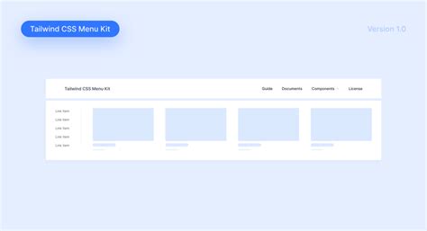 Tailwind CSS Menu Kit