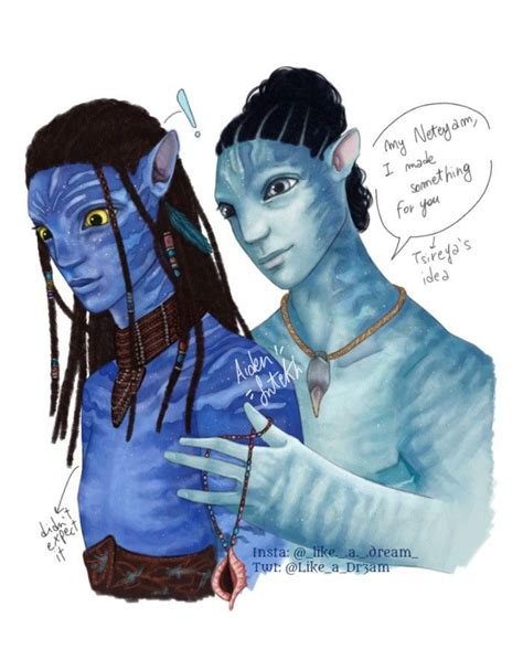 Aonung X Neteyam Two Avatars From Avatar 2 Movie