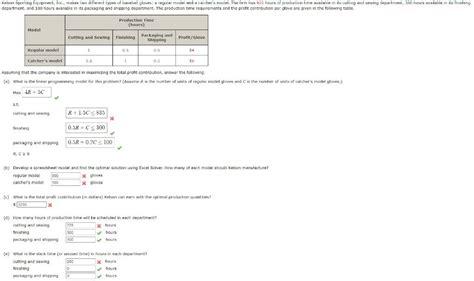 Solved B Develop A Spreadsheet Model And Find The Optimal Chegg