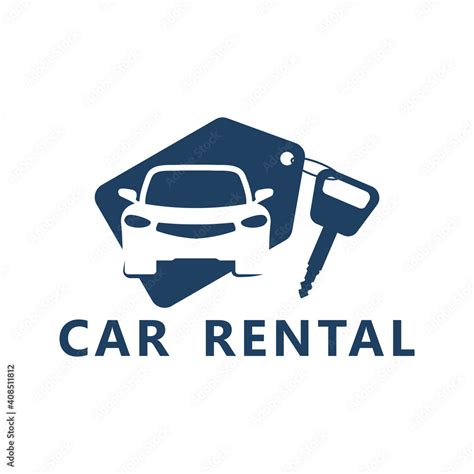 Vetor De Car Rental Logo Template Design Do Stock Adobe Stock