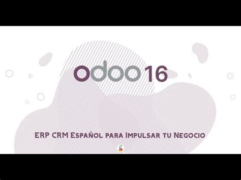 Odoo 16 ERP CRM Español para Impulsar tu Negocio Openinnova YouTube