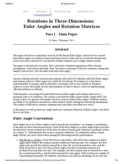 3d rotations part 1 pdf cartesian coordinate system rotation