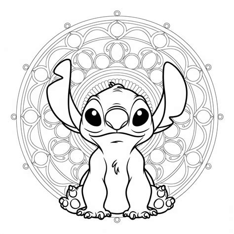 Coloriage Disney Stitch Mandala T L Charger Et Imprimer Gratuit Sur