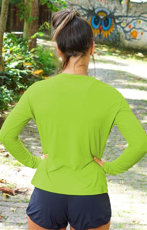Camisa UV Manga Longa Feminina Limão