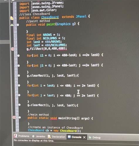 Solved Import Javax Swing Jframe Import Javax Swing Jpanel Chegg