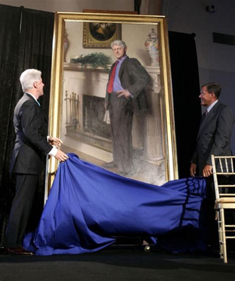 El Vestido Azul De Monica Lewinsky En El Retrato De Bill Clinton