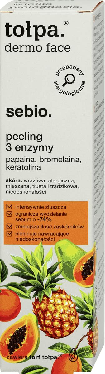 tołpa dermo face sebio peeling 3 enzymy 40 ml kupuj online zawsze w