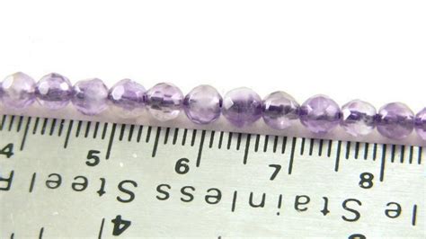 Echte natürliche lila Amethyst Edelstein Perlen 4 mm facettierte Runde