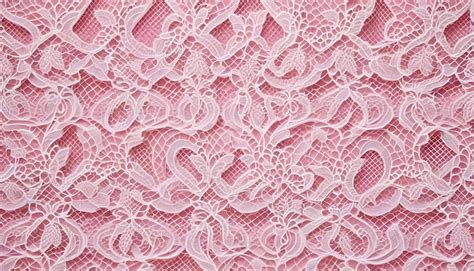 Premium Photo Intricate Pink Lace Fabric Texture