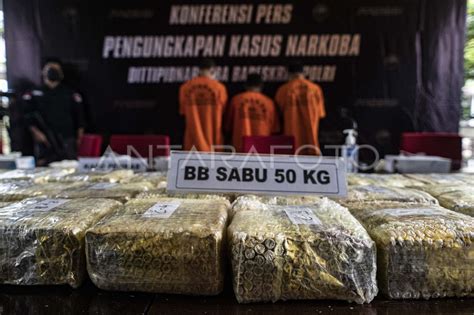 PENGUNGKAPAN KASUS NARKOBA JARINGAN MALAYSIA ACEH ANTARA Foto