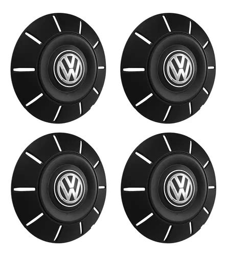 Jogo Calota Centro De Roda Ferro Vw Aro Mod Eurovan