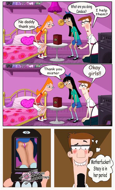 Rule 34 Candace Flynn Comic Creepshot Disney Fletcher Laurence Phineas And Ferb Stacy Hirano