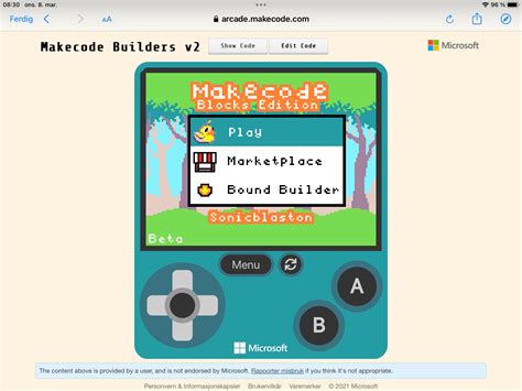 Makecode Builder Arcade Microsoft Makecode