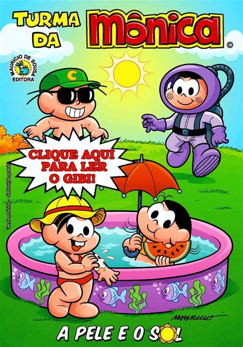 Turma Da M Nica Falando Sobre O Cuidado Da Pele Desenho Turma Da