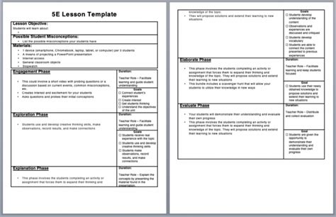 Lesson Plan Examples For Each Grade And Topic Being Teaching