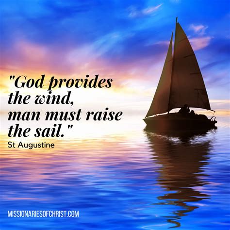 Saint Augustine Quote On God S Providence Missionaries Of Christ