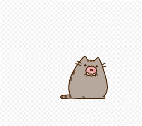 Pusheen Comiendo Ilustraci N De Rosquilla Png Klipartz