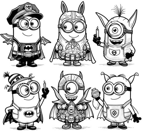 Minions Ausmalbilder 52 kostenlose Malvorlagen für Fans