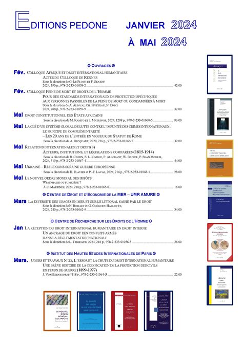 Publications 2024 Editions Pedone