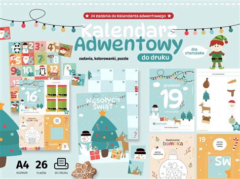 Kalendarz Adwentowy Dla Dzieci Do Druku Karty Pracy I Planery Do