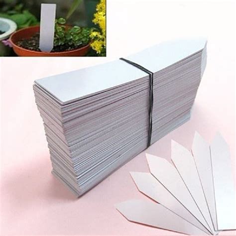 100 pièces réutilisable Pvc plante étiquette étiq Grandado