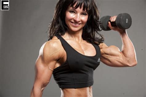 Big Bicep Female Bodybuilder By Edinaus On Deviantart Body Building Women Female Biceps