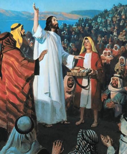Jesus Feeds 5000 Painting At PaintingValley Explore Collection Of