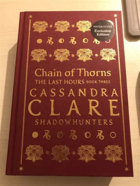 CASSANDRA CLARE CHAIN Of Thorns Last Hours Stamp Signed Runes Edition