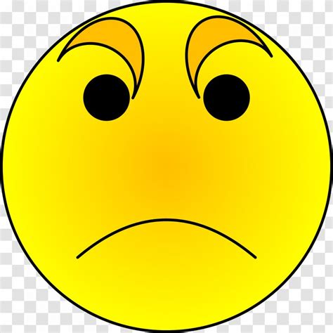 Smiley Anger Emoticon Clip Art Annoyance Sad Emoji Transparent PNG