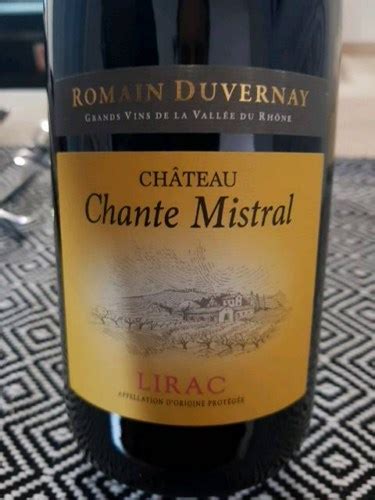 Romain Duvernay Château Chante Mistral Lirac Vivino US