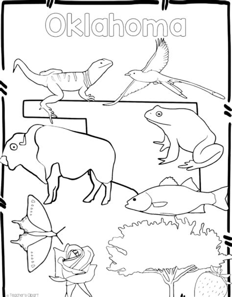 Oklahoma State Symbols Clip Art By Teach Simple