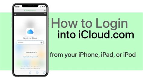 How To Login Into ICloud On IPhone Or IPad YouTube