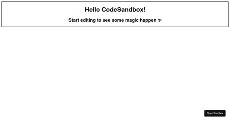 Typescript Codesandbox