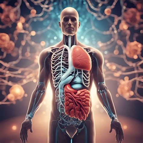 Illustration 3d De L anatomie Masculine Avec Les Poumons Et Le Système
