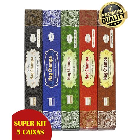 Incenso Nag Champa Massala Darshan Melhores Aromas Shopee Brasil