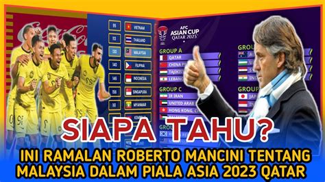 Ramalan Roberto Mancini Tentang Harimau Malaya Dalam Piala Asia