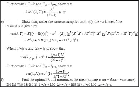 consider a general regularized least squares