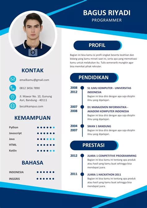 Detail Contoh Cv Yang Menarik Koleksi Nomer 44